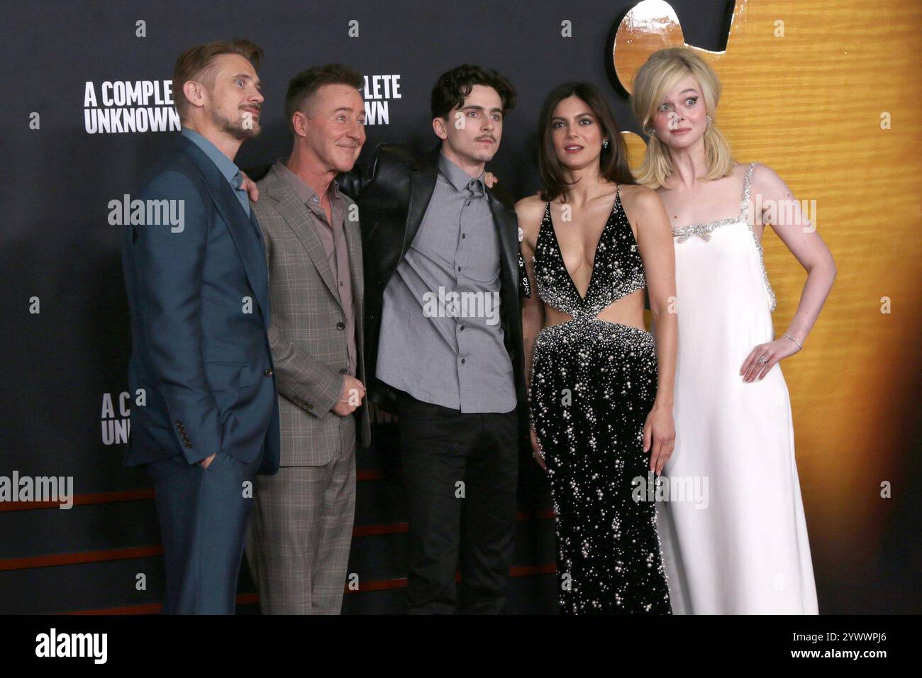 Ca. 10th Dec, 2024. Boyd Holbrook, Monica Barbaro, Elle Fanning, Edward ...