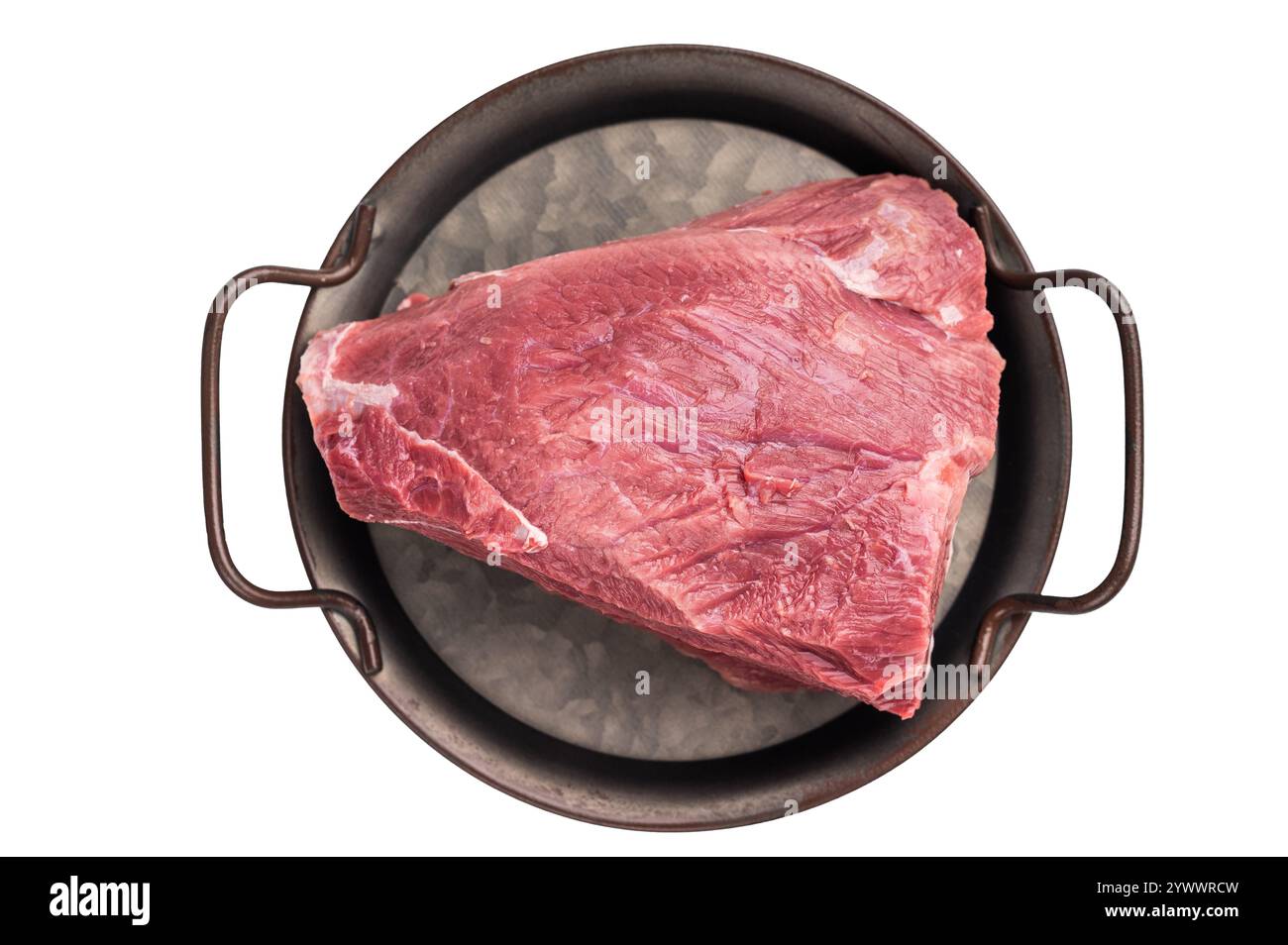 Raw kangaroo meat, exotic fresh game meat isolated on white background ...