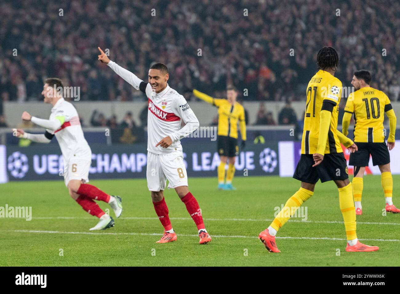 Tor zum 2:1 durch Enzo Millot (VfB Stuttgart, #08) GER, VfB Stuttgart ...