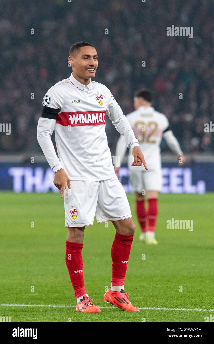 Tor zum 2:1 durch Enzo Millot (VfB Stuttgart, #08), jubel, Torjubel ...