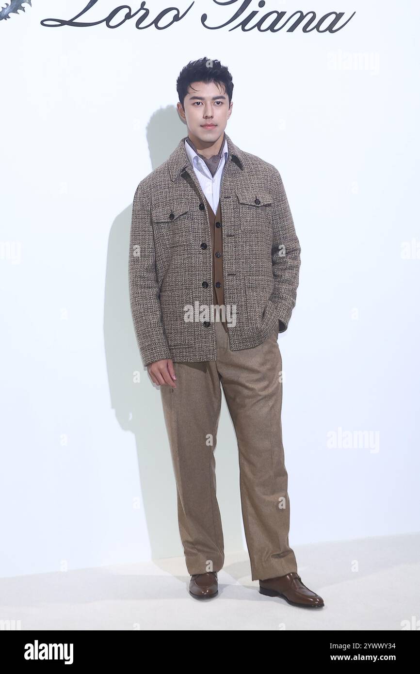 TAIPEI, CHINA - DECEMBER 12, 2024 - Thai actor Nine Naphat attends a ...