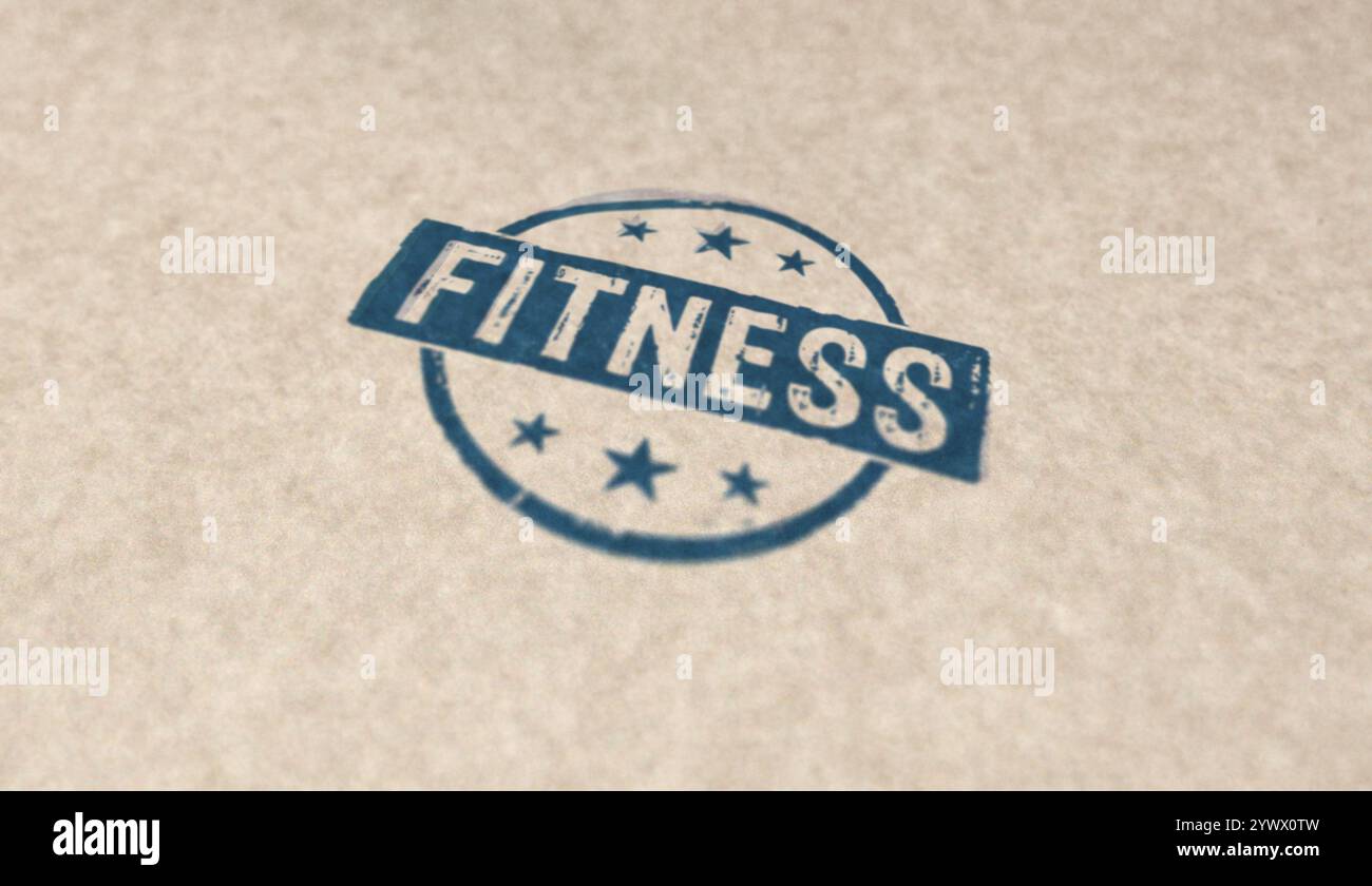 Fitness healthy life stamp icons in few color versions. Exercise ...