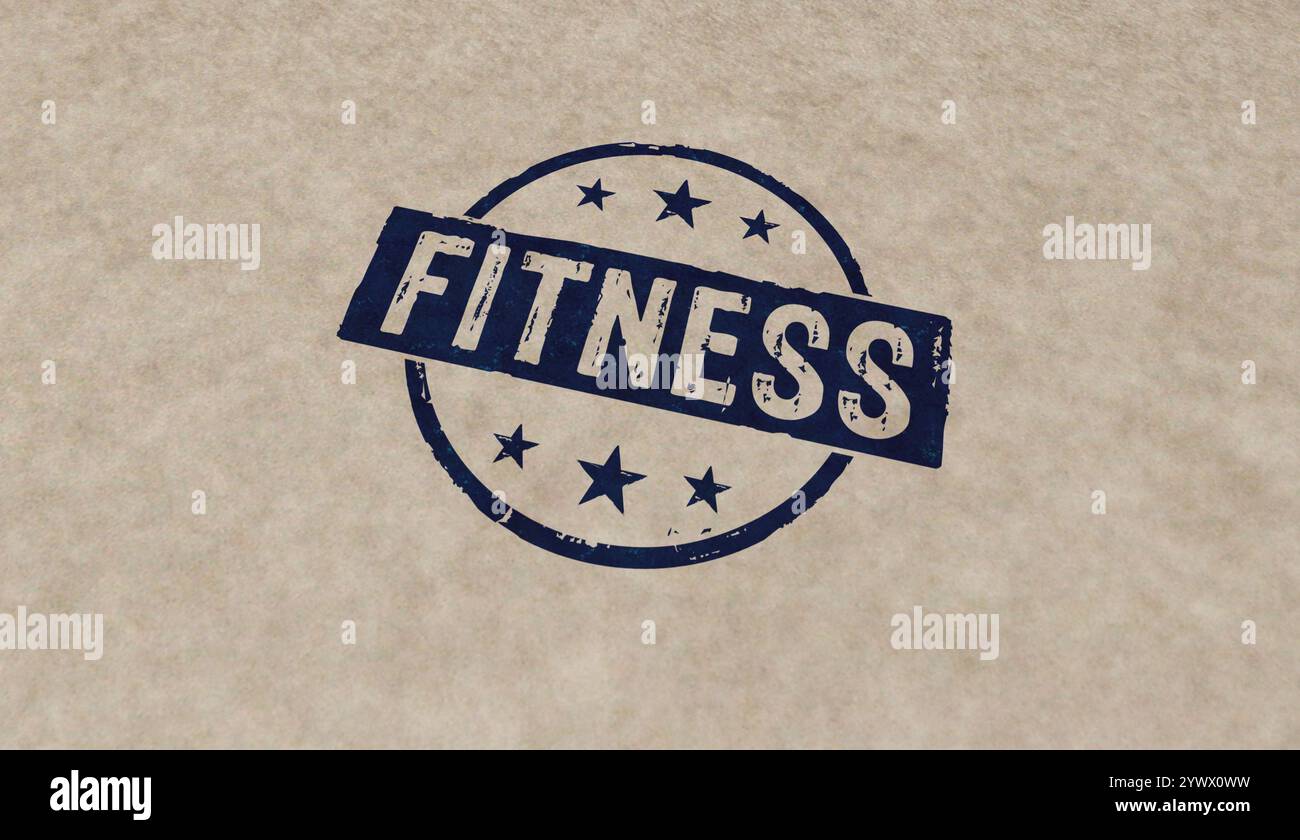 Fitness healthy life stamp icons in few color versions. Exercise ...
