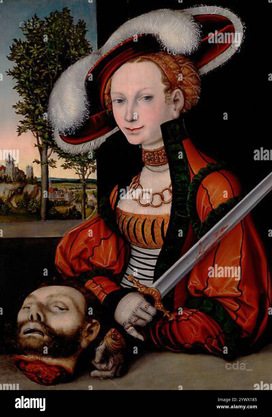 Lucas Cranach I (1472-1553) - Judith with the Head of Holofernes Stock ...