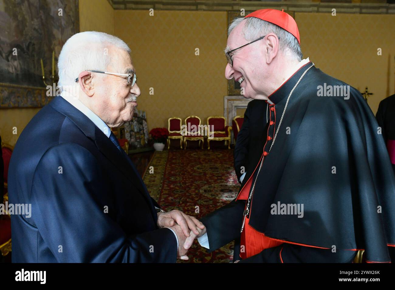 ITALY - POPE FRANCIS DURING A PRIVATE AUDIENCE WITH LEADER MAHMOUD ...