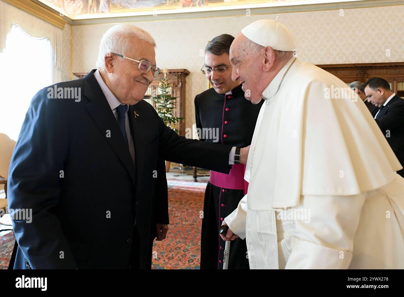 ITALY - POPE FRANCIS DURING A PRIVATE AUDIENCE WITH LEADER MAHMOUD ...
