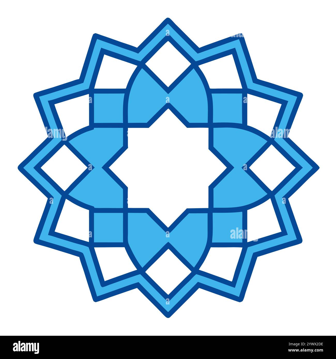 Islamic decorations in the dome of the Prophet's Mosque in Saudi Arabia ...