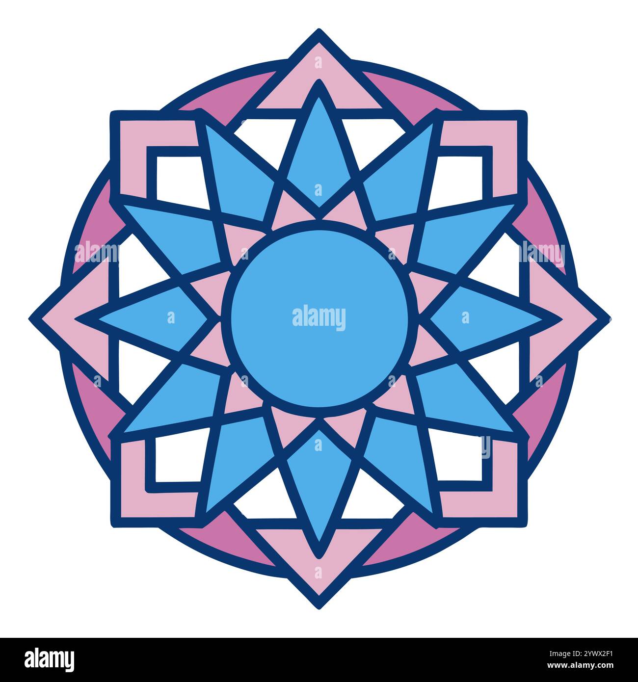 Islamic decorations in the dome of the Prophet's Mosque in Saudi Arabia ...