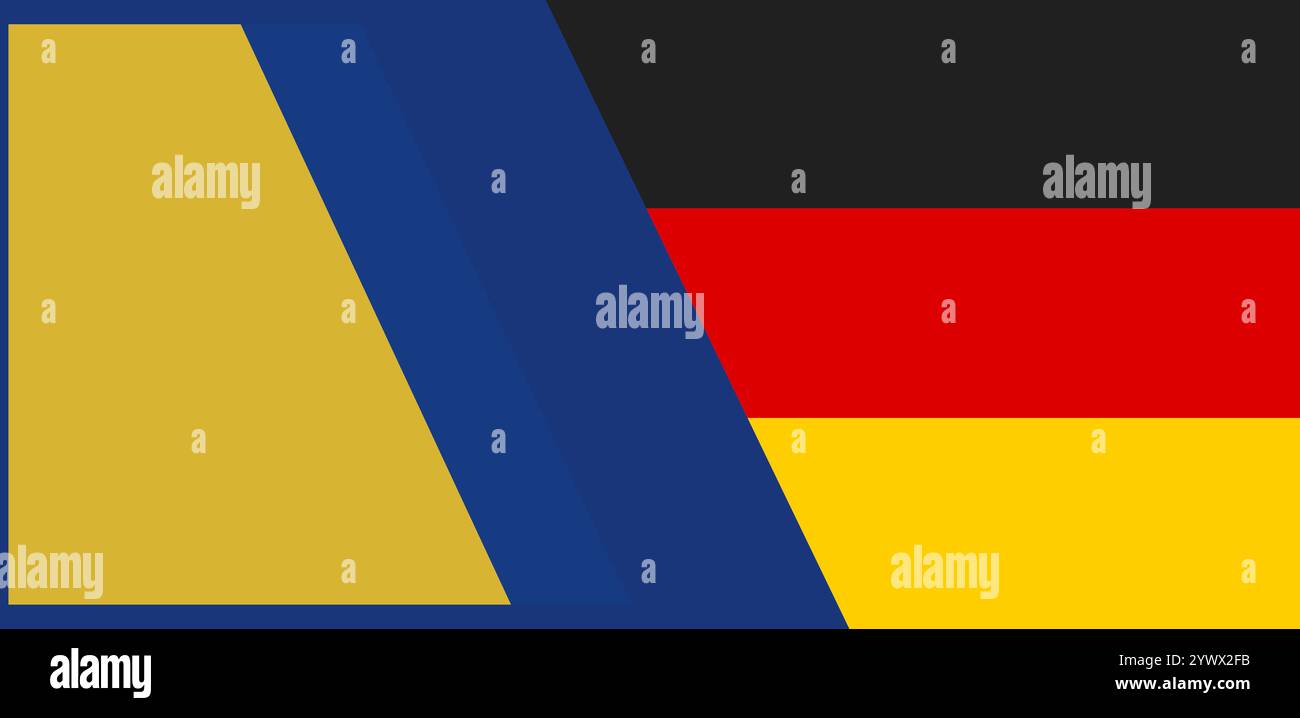 combined diagonal EU and Germany background Stock Photo - Alamy