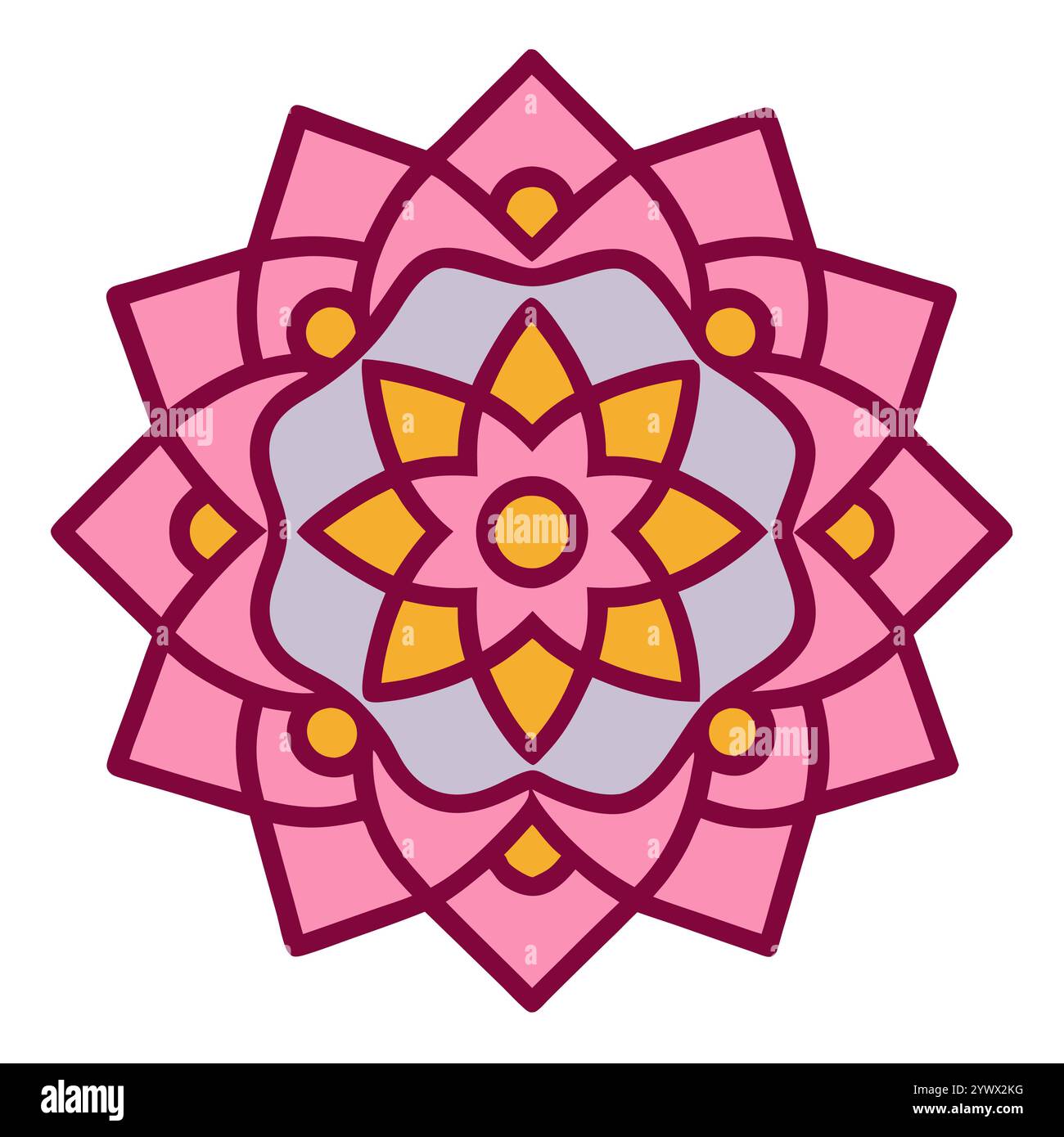 Islamic decorations in the dome of the Prophet's Mosque in Saudi Arabia ...