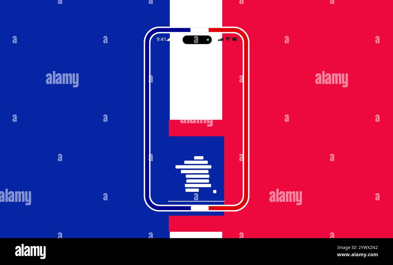 creative background theme France with rounded because simplified ...
