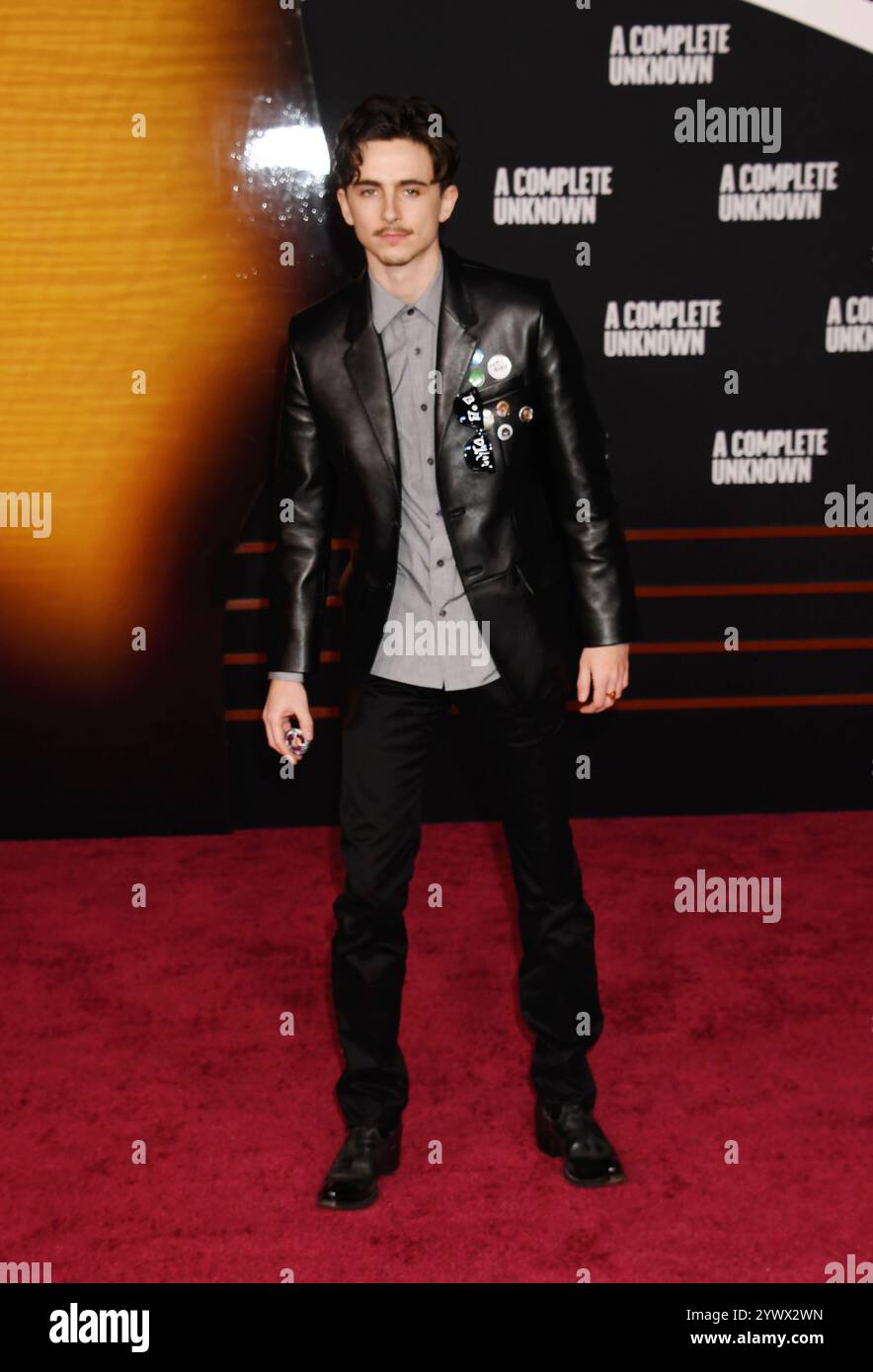 HOLLYWOOD, CALIFORNIA - DECEMBER 10: Timothée Chalamet attends the Los ...