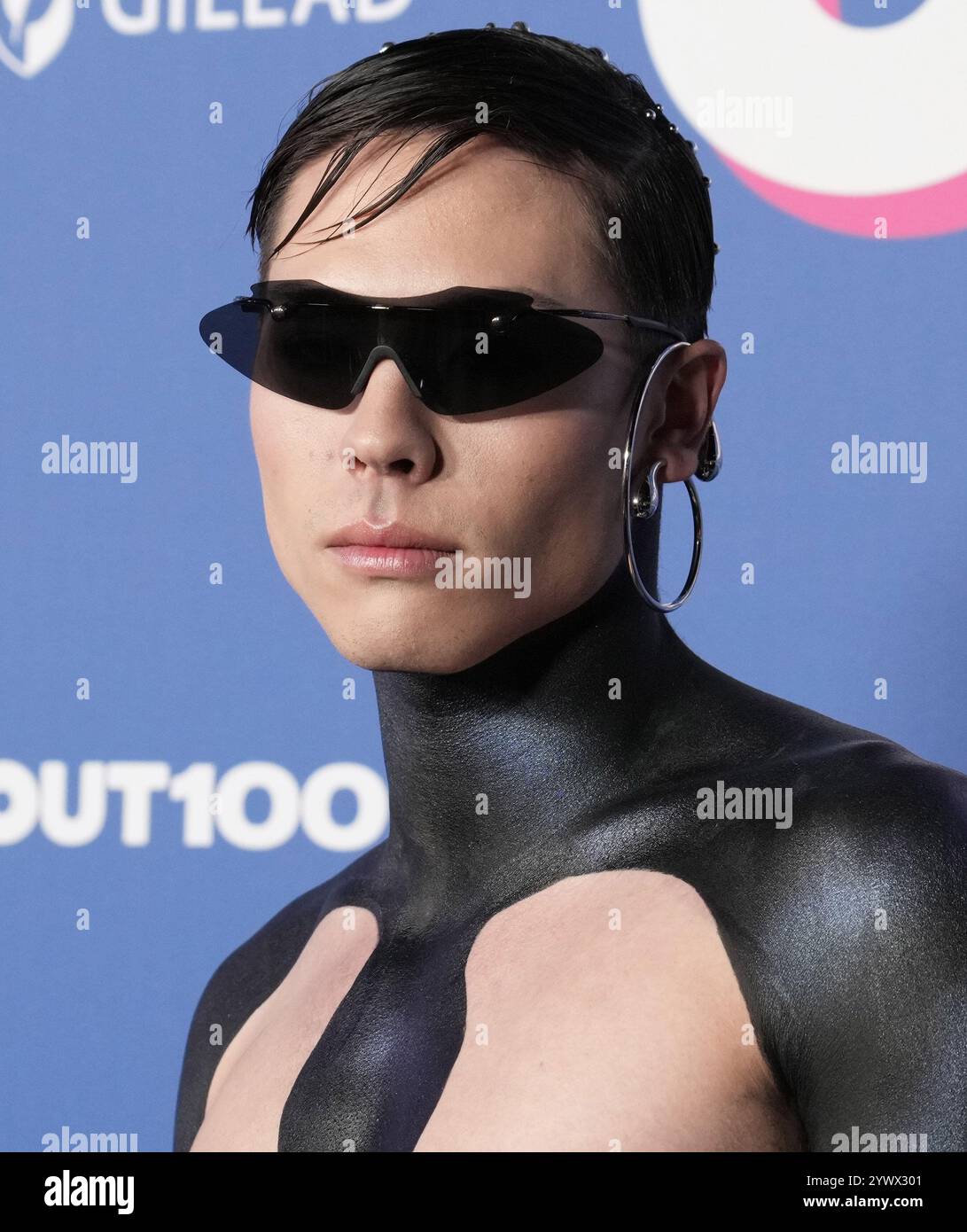 Kaeden Kalaqtic arrives at the 2024 Out100 Celebration held at ...