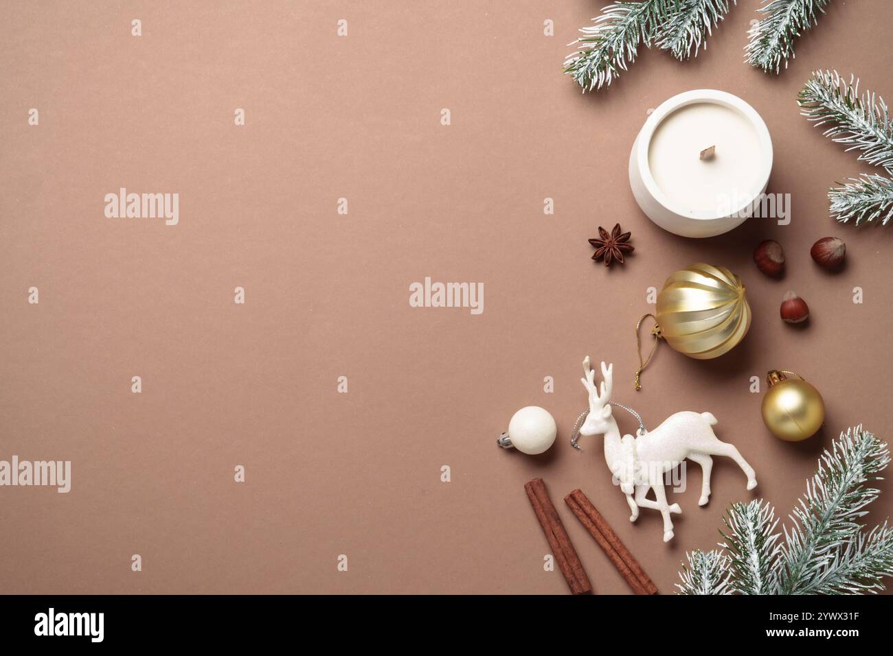 Mocha Mouse trendy color 2025 background Stock Photo - Alamy