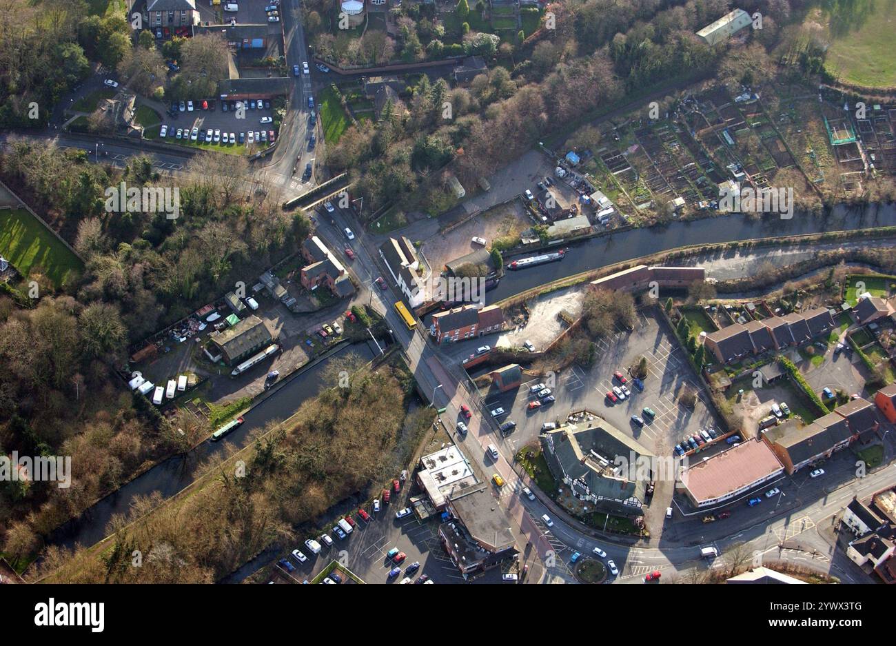 Aerial view of Compton, Wolverhampton Stock Photo - Alamy