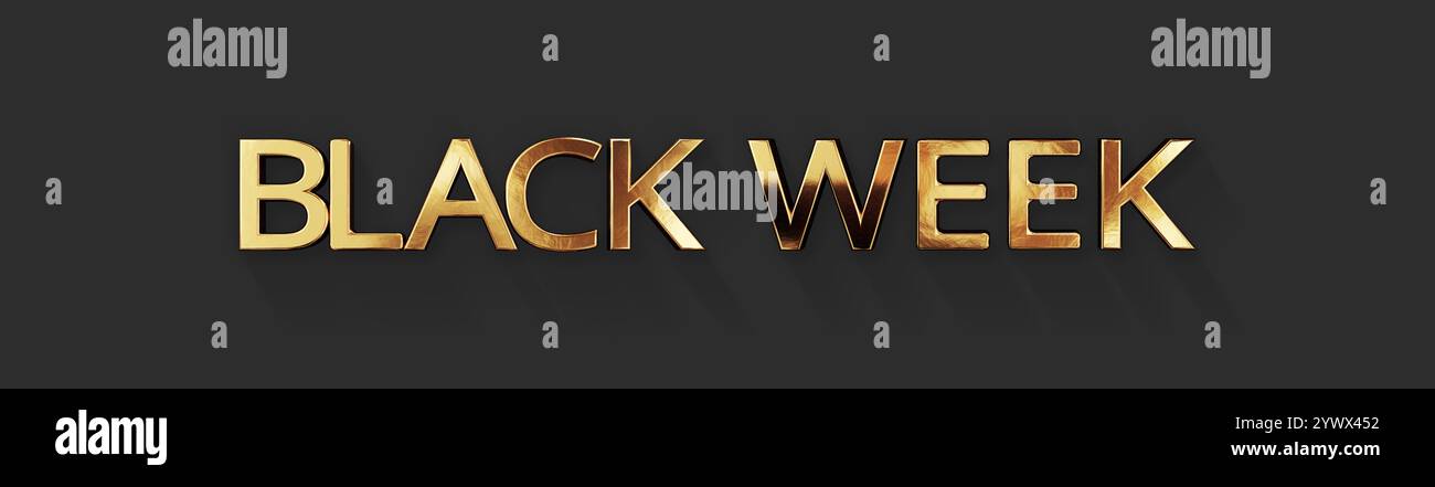 Black Week bold font-weight as sale event Stock Photo - Alamy