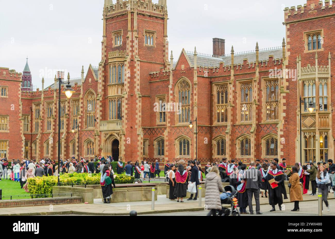 Belfast County Antrim Northern Ireland December 11 2024 - Students and ...