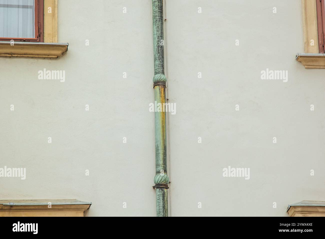 Vienna, Austria - May 12, 2019: White wall exterior with parts of ...