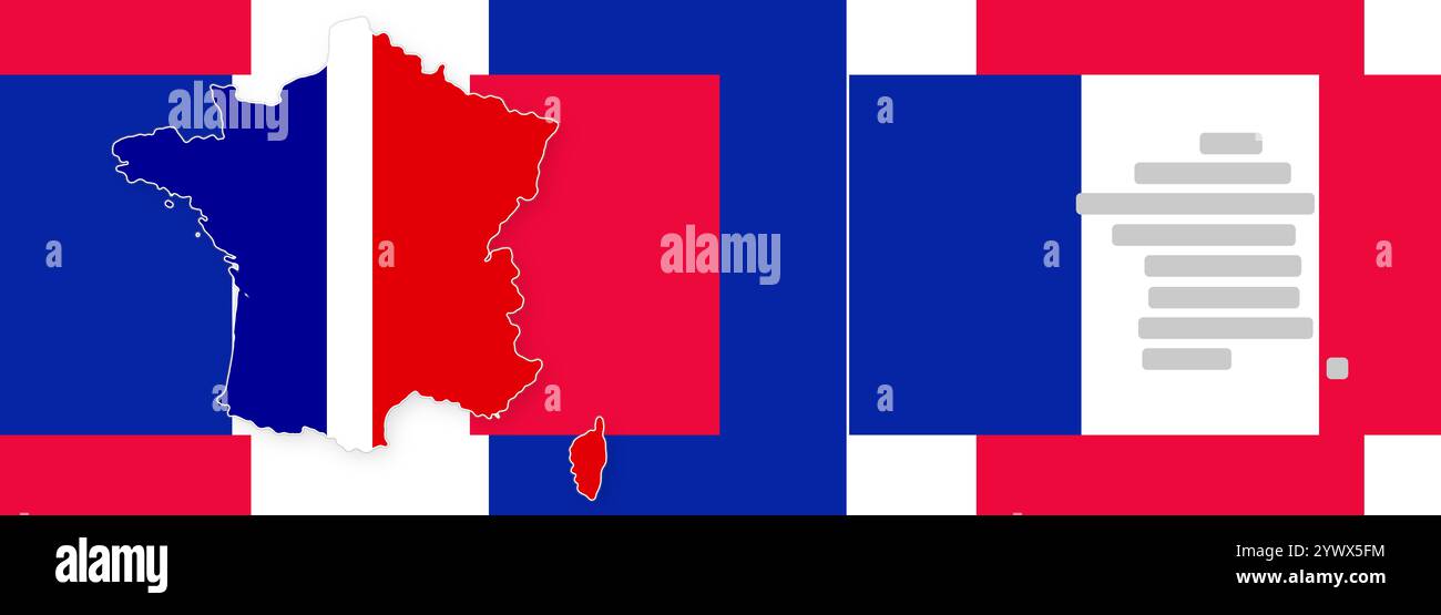 creative background theme France with rounded because simplified ...