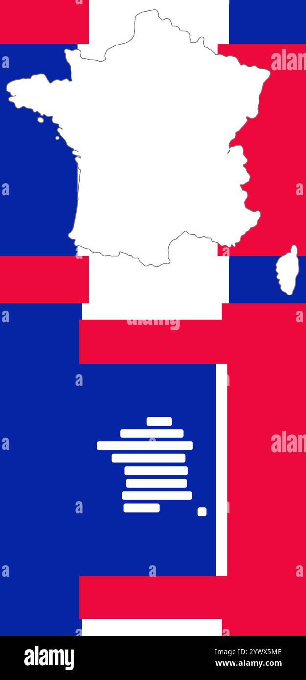 creative background theme France with rounded because simplified ...