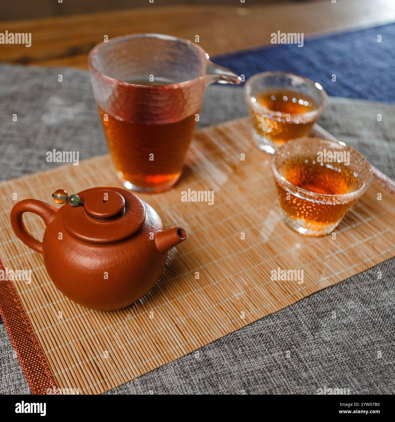 A lovely traditional tea setup complete with a beautiful teapot and ...