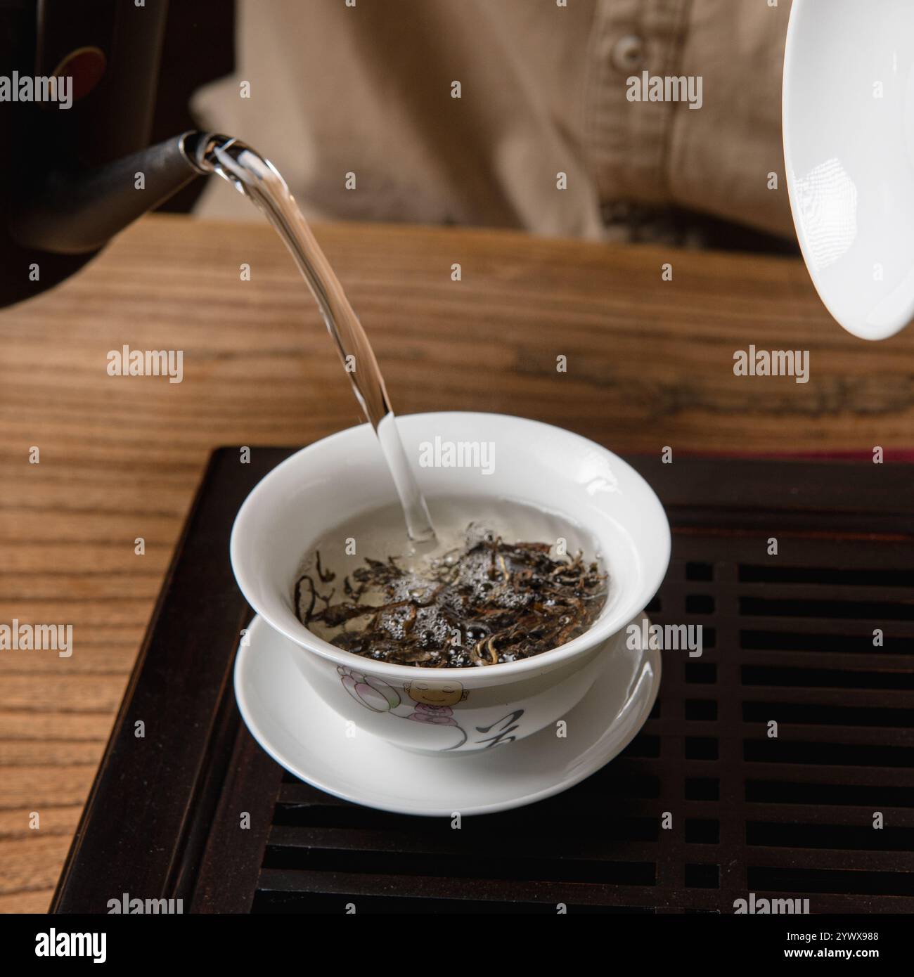 The Art of Traditional Tea Brewing Using Fresh, Natural Tea Leaves for ...