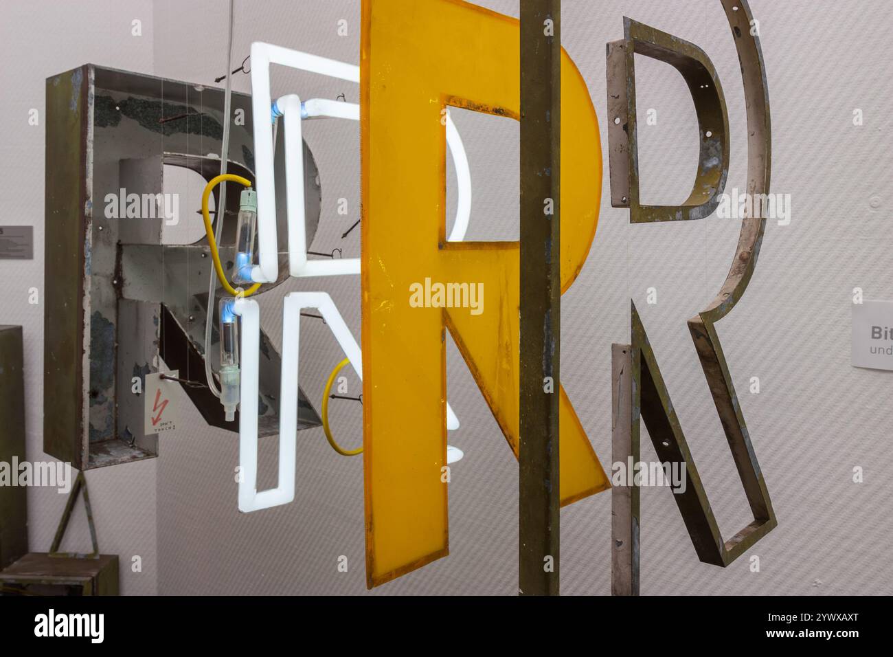 An exploded view of an advertising letter R with insight into what the ...