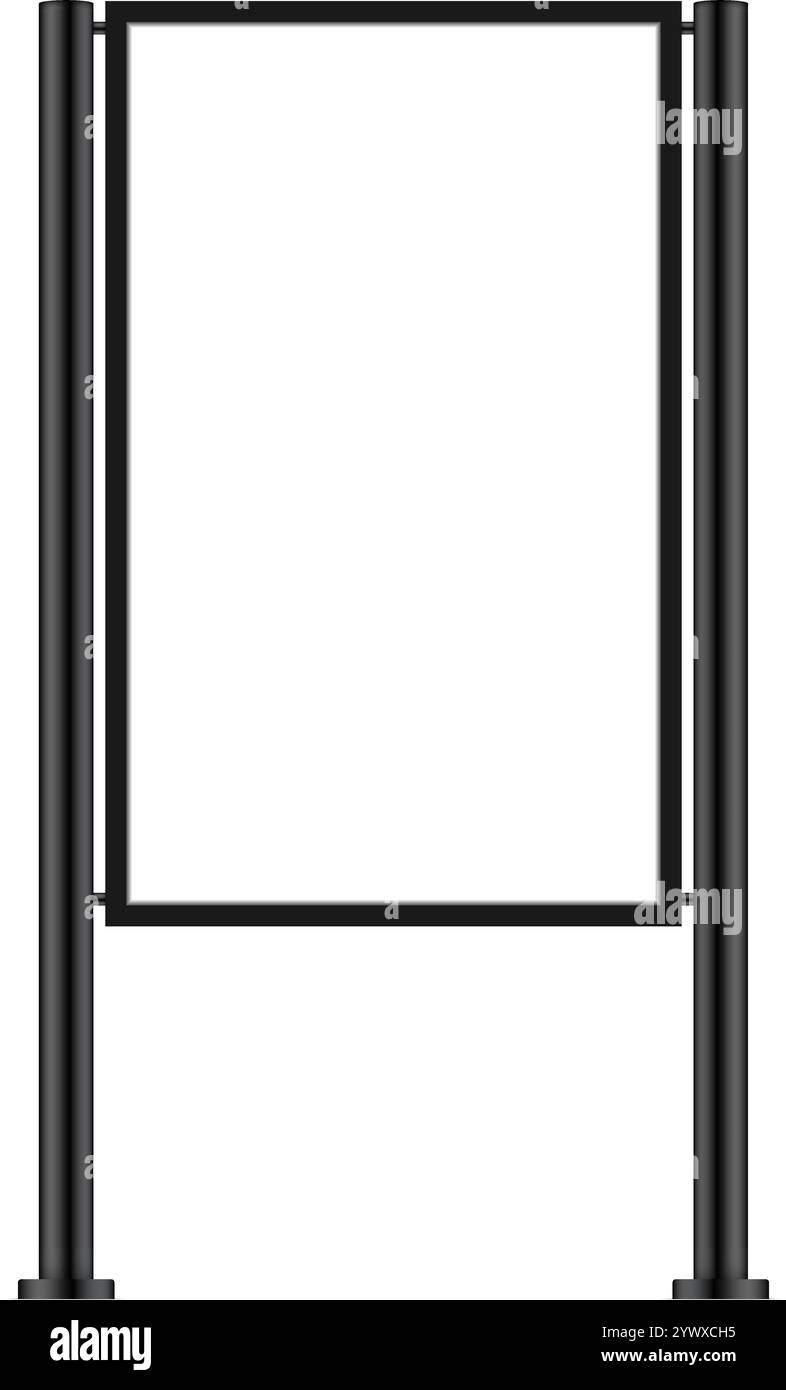 Blank vertical advertising lightbox Stock Vector Images - Alamy