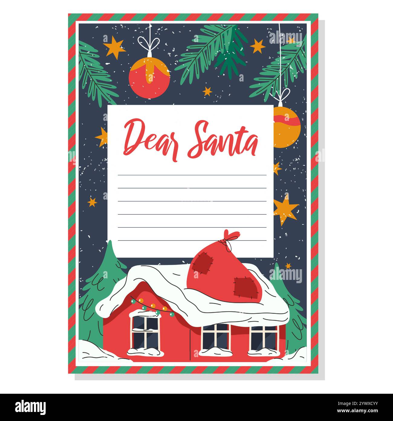Mock up blank christmas card Stock Vector Images - Alamy