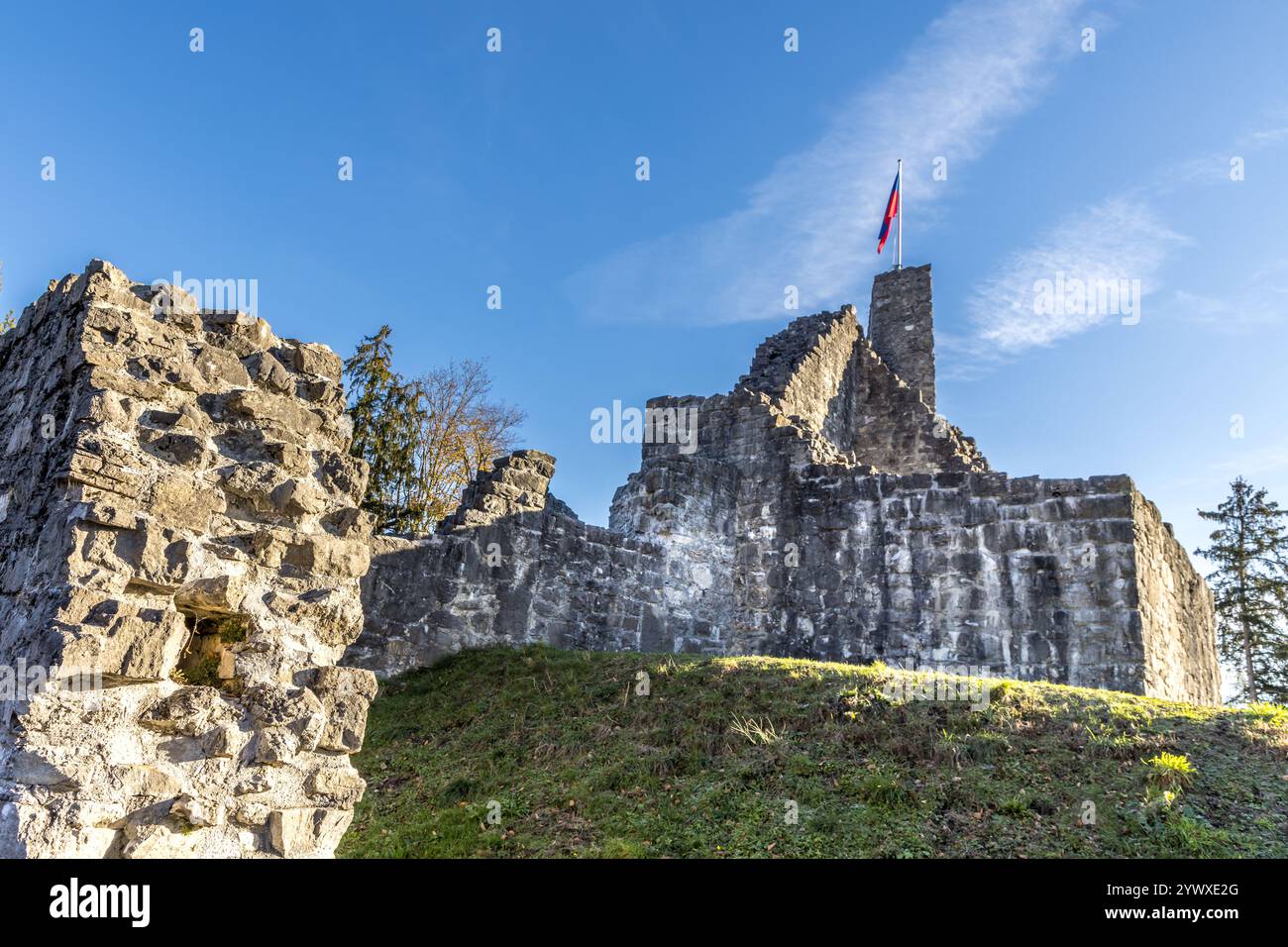The Fortress on the Schellenberg in the Principality of Liechtenstein ...