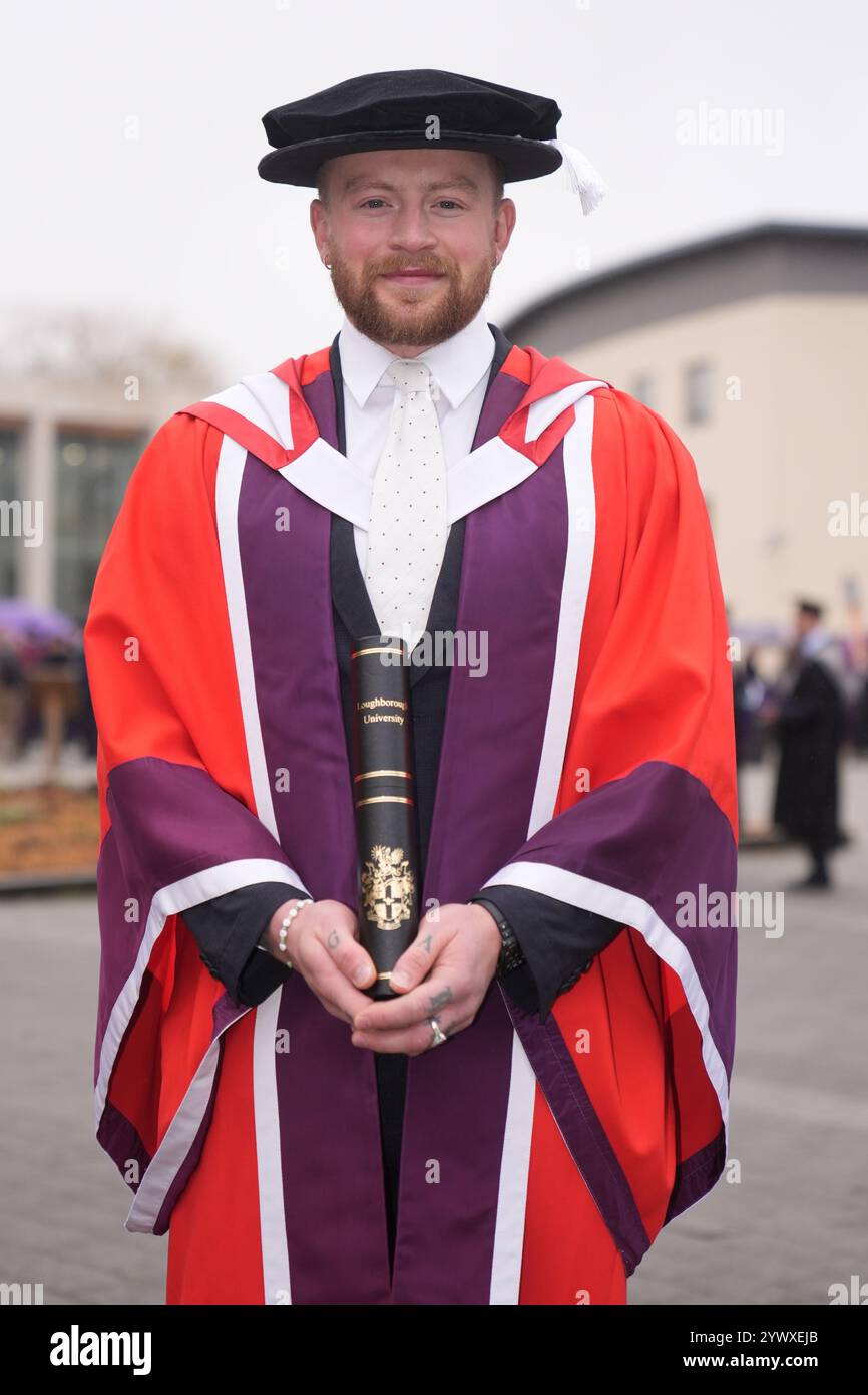 Receives his honorary degree from loughborough university hi-res stock ...