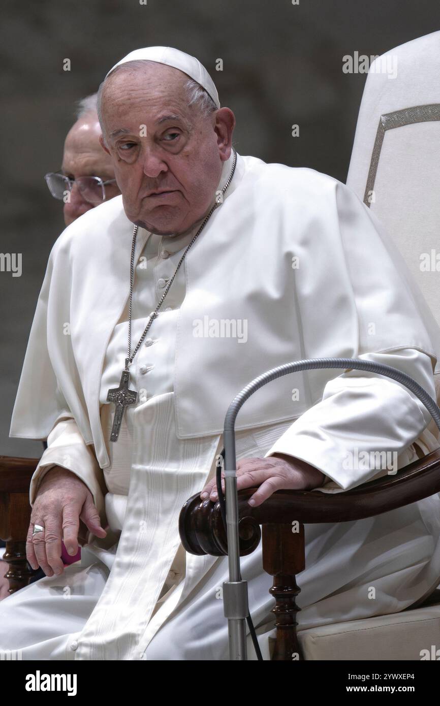 Vatican City, Vatican, 11 December 2024. Pope Francis during his weekly ...