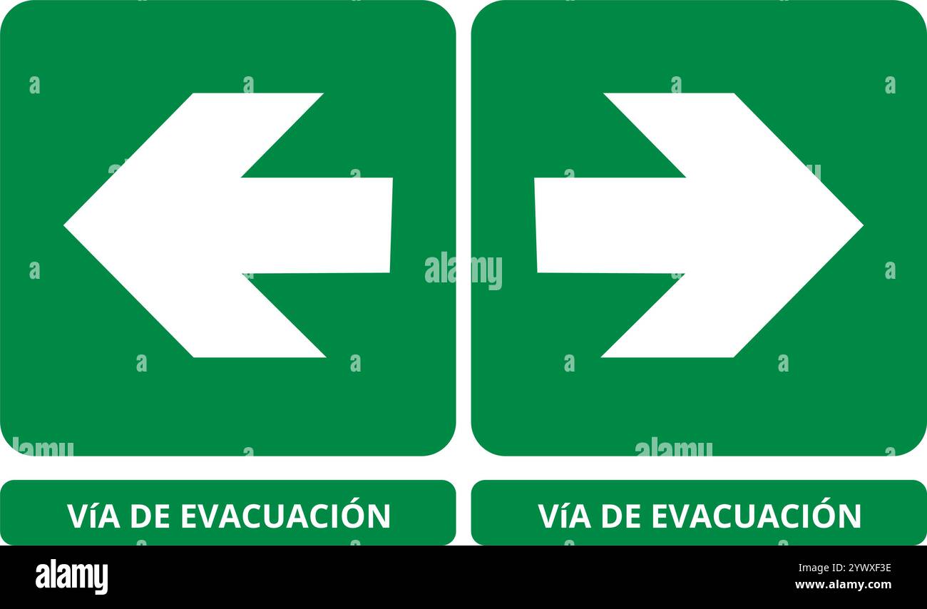 Evacuacion Stock Vector Images - Alamy