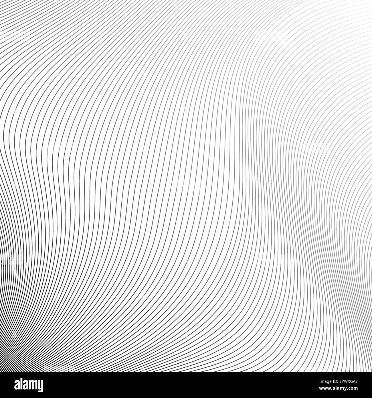 Black and white wavy line pattern. Vector illustration Stock Vector ...