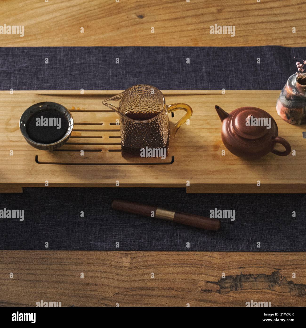 An Elegant and Charming Tea Setup Beautifully Displayed on a Beautiful ...