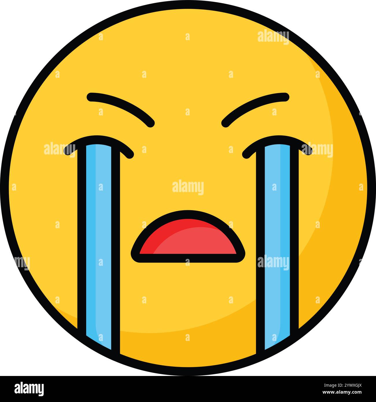 Crying while Stock Vector Images - Alamy