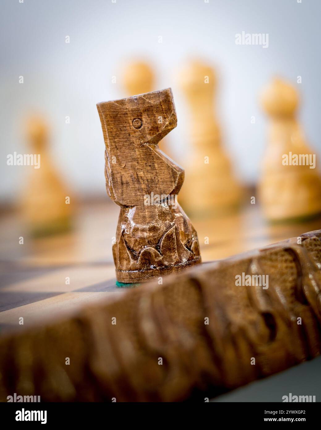 Knight chess piece Stock Photo - Alamy