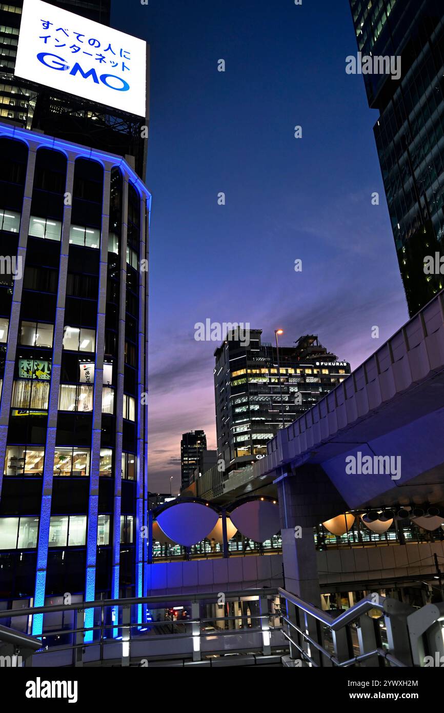 Night time shibuya stream area shibuya hi-res stock photography and ...