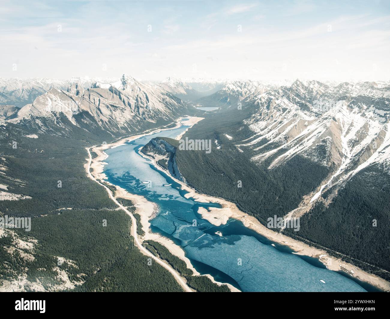 Picturesque aerial view winding mountain hi-res stock photography and ...