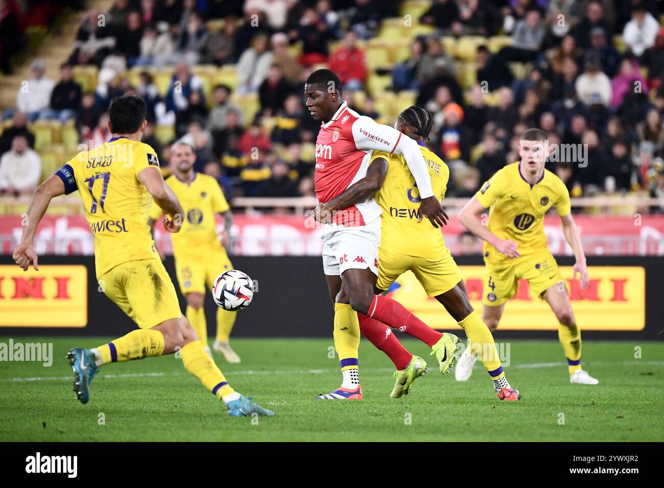 36 Breel EMBOLO (asm) during the Ligue 1 McDonald's match between Monaco and Toulouse at Stade ...