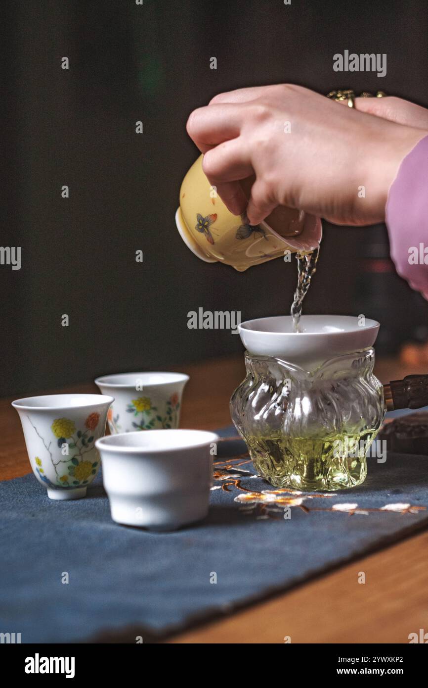 Traditional tea brewing is a mindful ceremony that enhances aroma and ...
