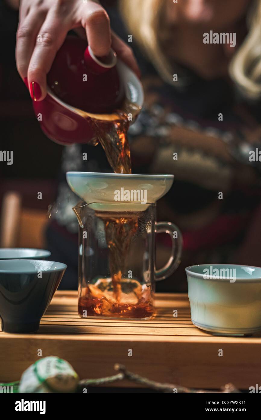 The Art of Tea Brewing An Elegant and Traditional Pouring Technique to ...