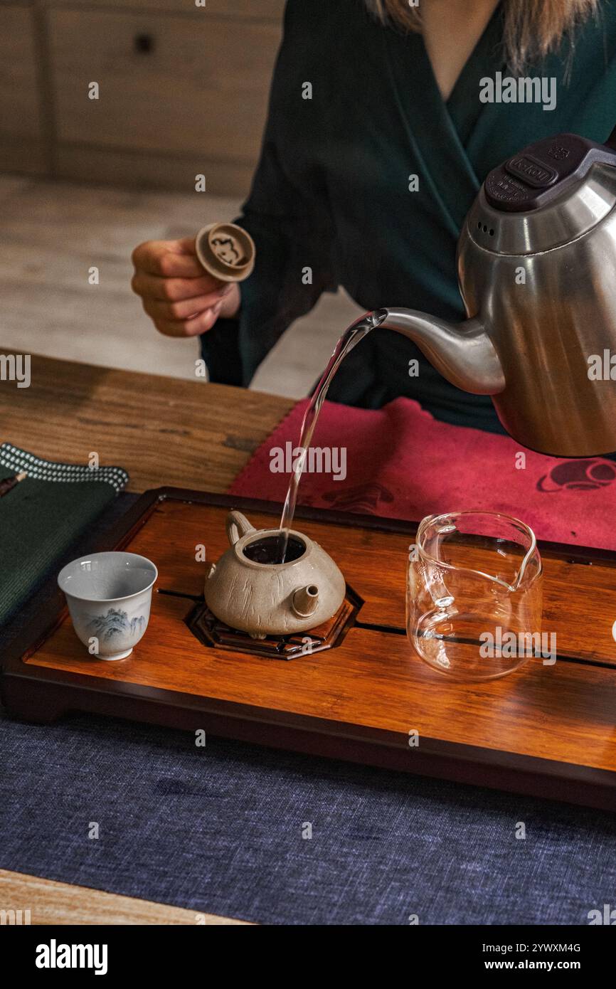 Experience the elegance and art of the traditional tea brewing ceremony ...