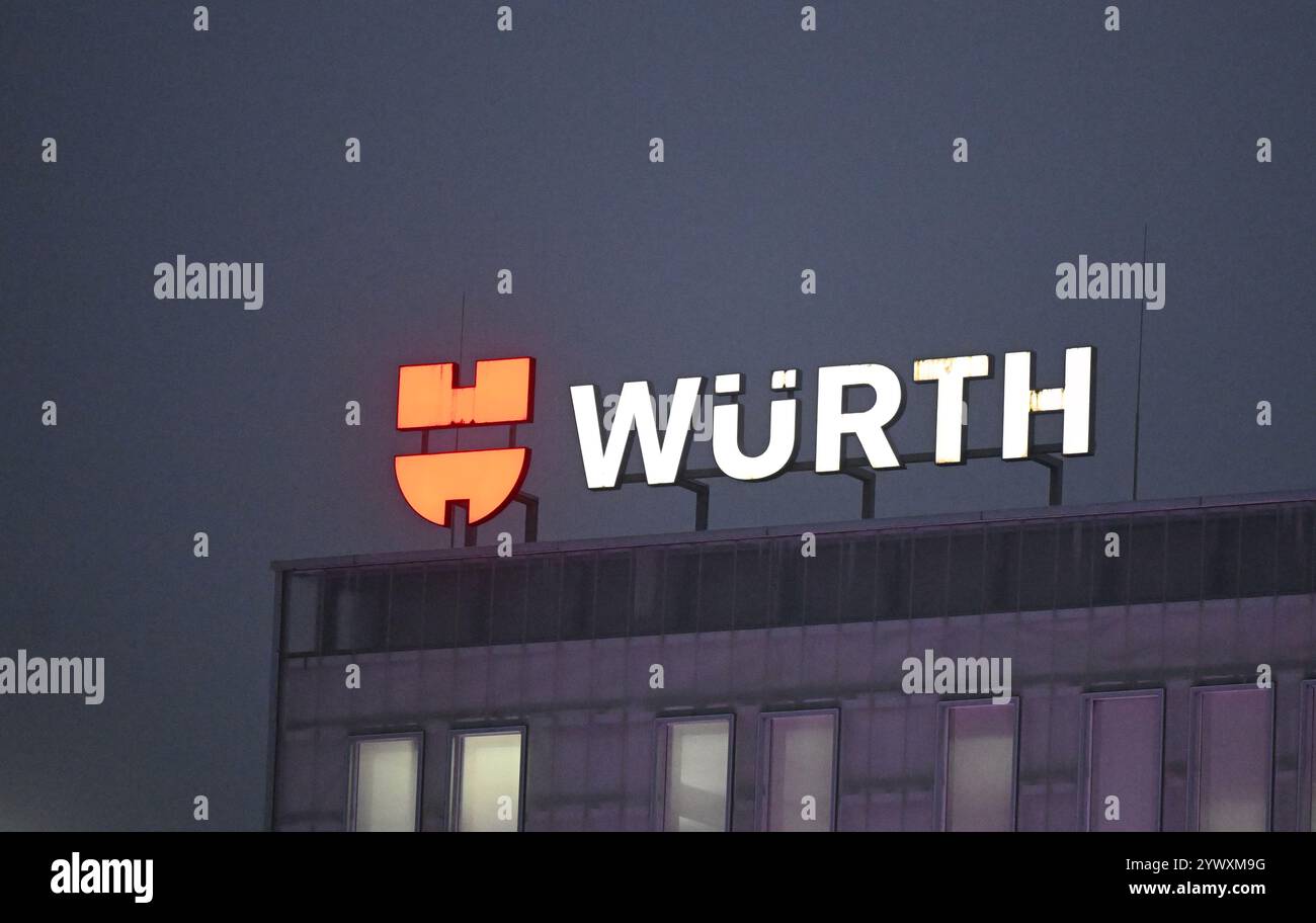 PRODUCTION - 11 December 2024, Baden-Württemberg, Künzelsau: The logo ...