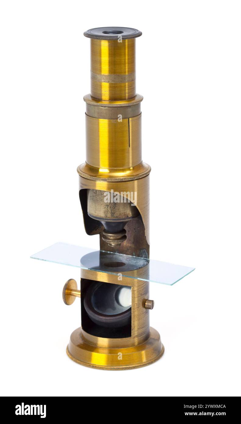 Instrument brass microscope hi-res stock photography and images - Alamy