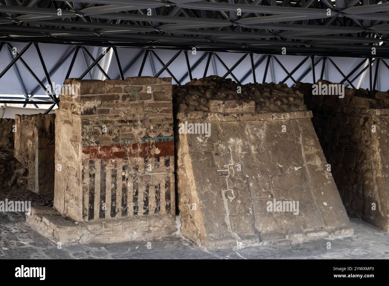 Mexico City, Mexico November 12, 2024: Shrines of the gods Tlaloc and ...