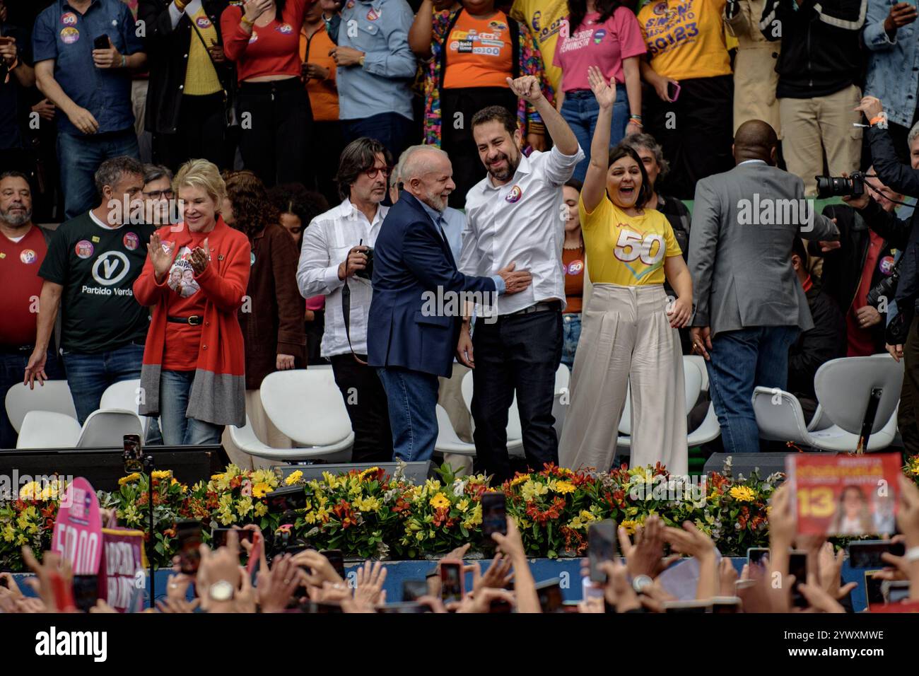 Brazilian President Lula da Silva attended the rally in support of the ...