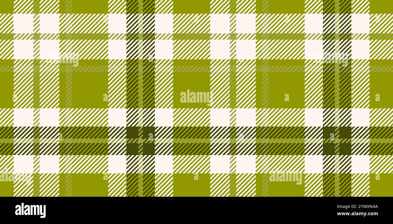 Seamless pattern timeless plaid design in green and white hues. The ...