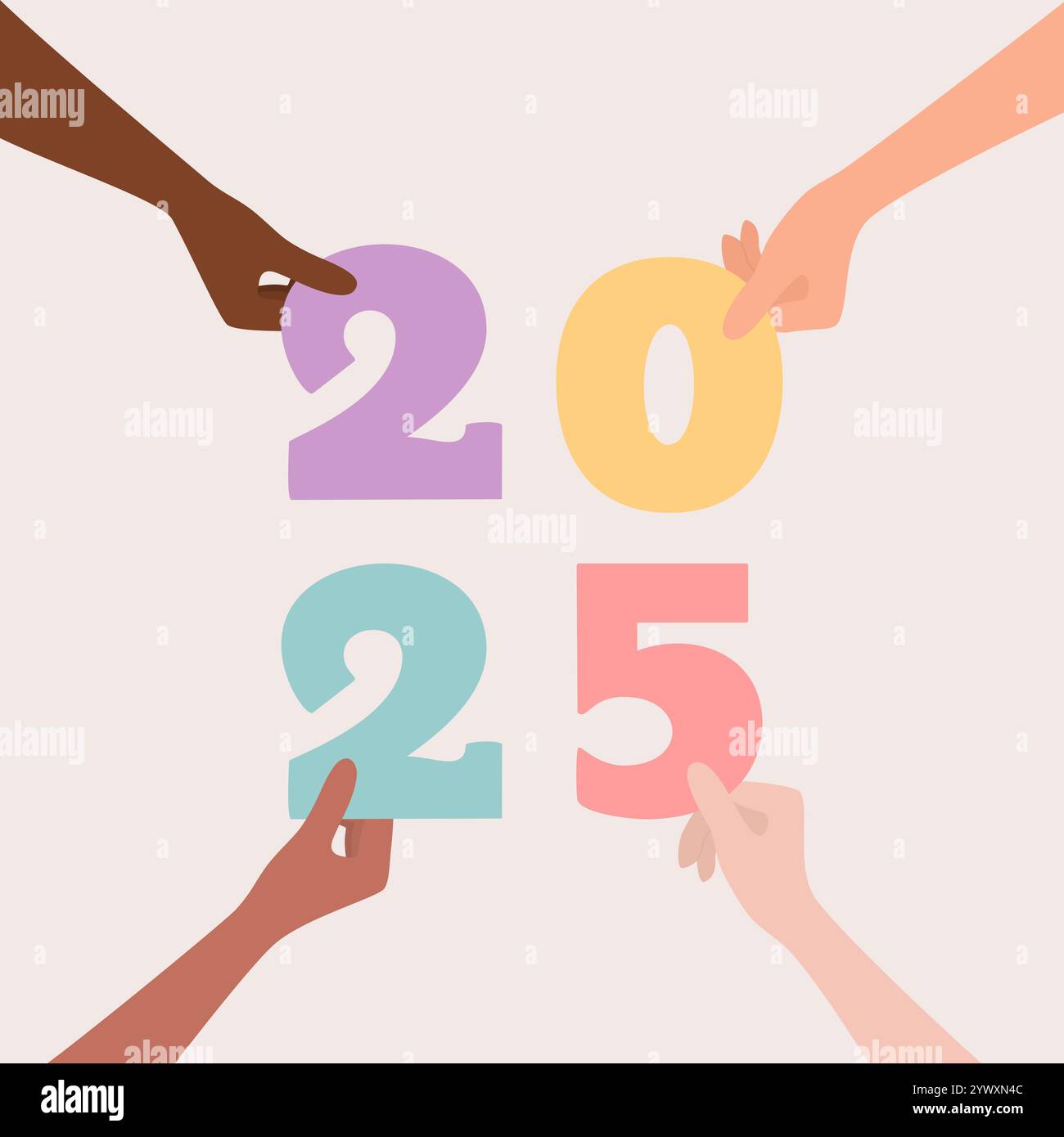 2025 calendar vector vectors hi-res stock photography and images - Alamy