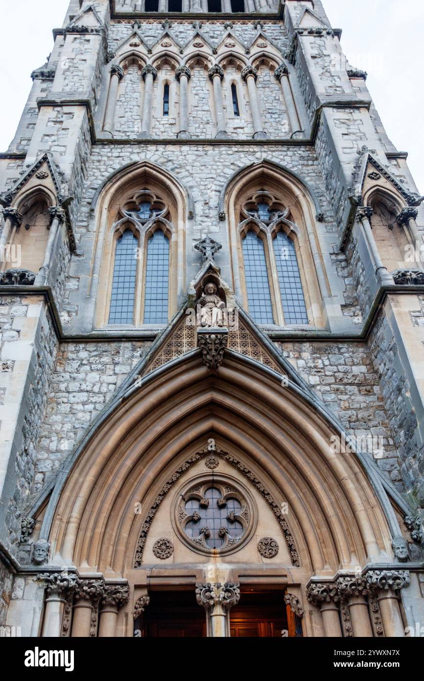 St Mary's parish church, designed in the Gothic Revival version of the ...